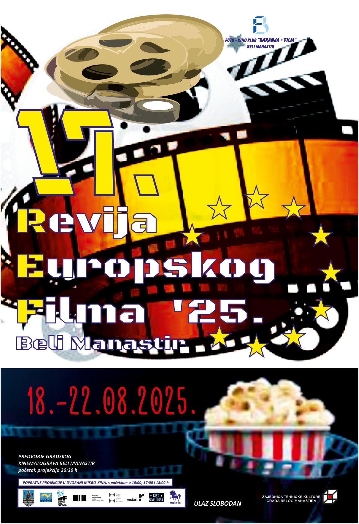 NAJAVA: 17. Revija Europskog Filma - Baranja info